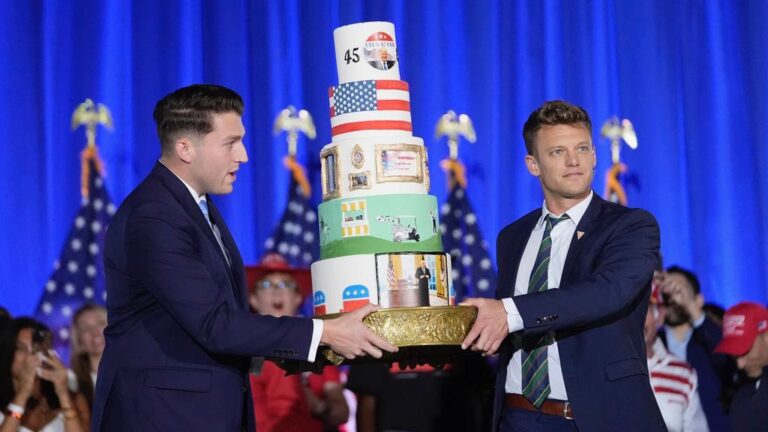 Trump Celebrates 78th Birthday With a Towering ‘MAGA’ Cake – Nightly ...